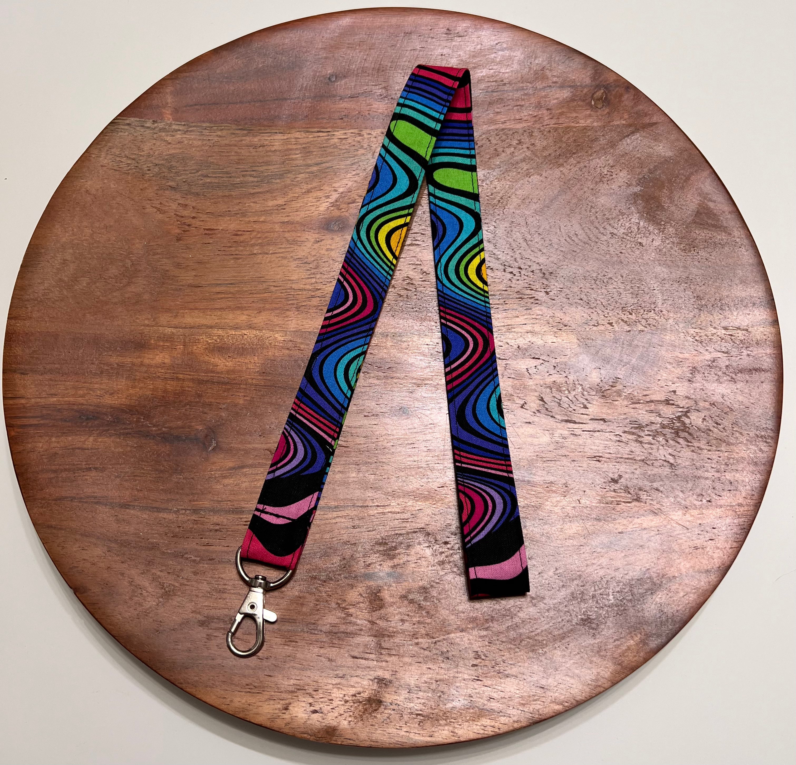 Rainbow Paint Pour Lanyards – The Lanyard Boutique